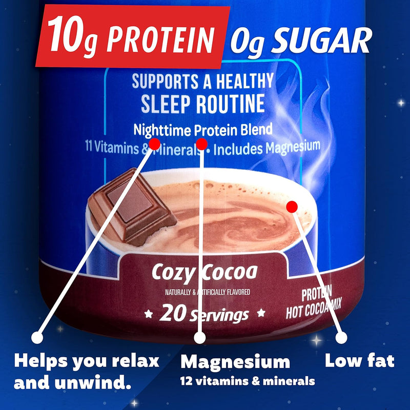 Premier Protein Good Night Protein Powder, Hot Cocoa Mix ...